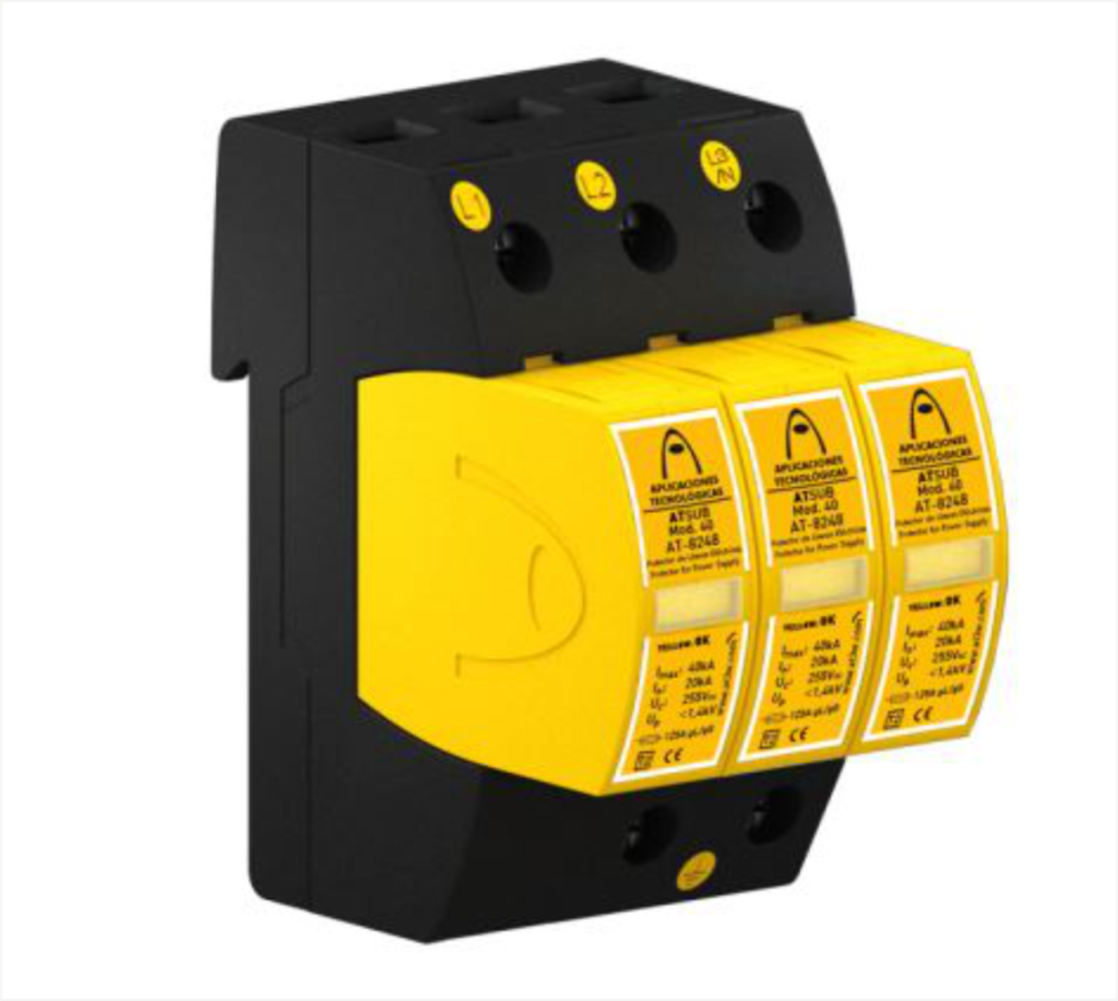 DPS TIPO 1+2, 3 POLOS, 120 VAC (L-GND), IN= 30 kA, IMAX= 65 kA. REF. AT-8075CO – Motores y ...